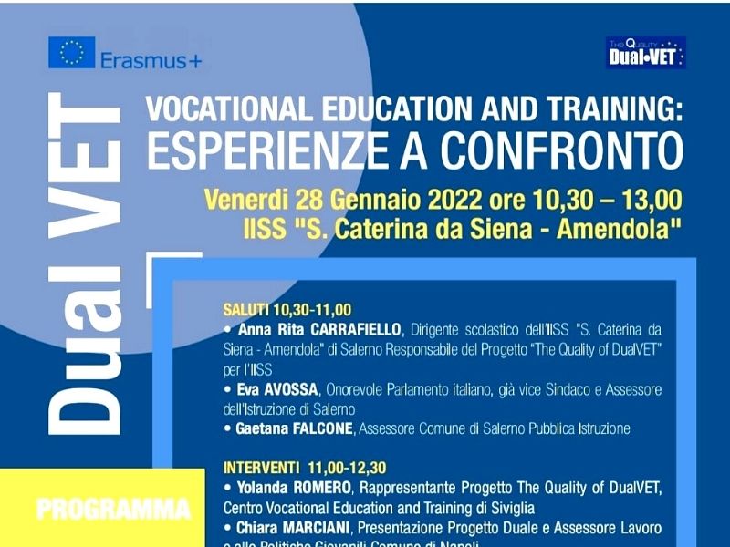 A Salerno l'evento "Dual VET - Vocational Education and Training ...