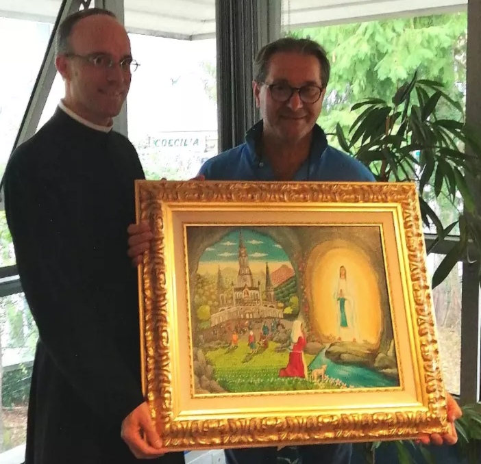 L’artista Antonio Rainone dona una sua opera al Santuario di Lourdes ...