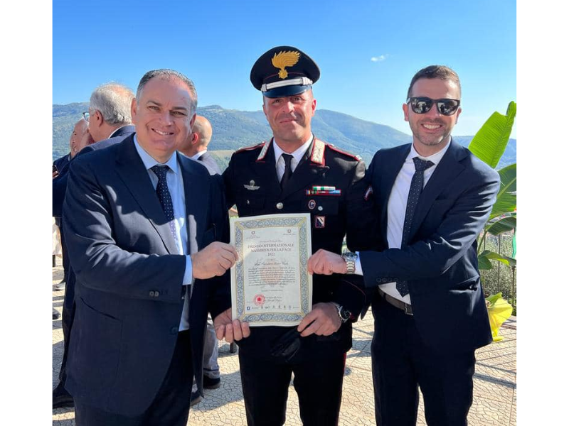 Castellabate. Consegnato il Premio Nassiriya per la Pace al Maresciallo ...